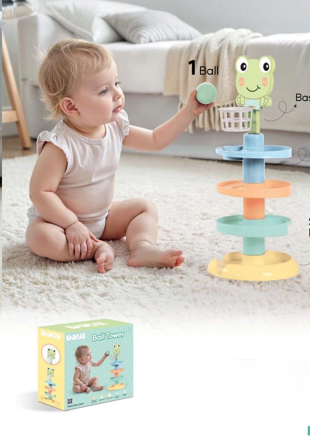 Bebi kula 052087 Dolu – edukativna igračka za bebe i malu decu Opis