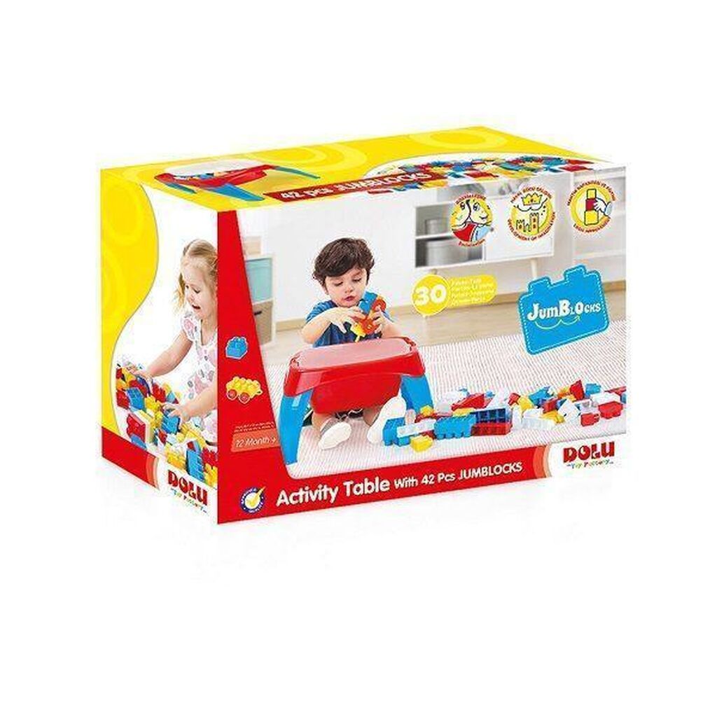 Sto sa kockama 052988 – Dolu Jumbo Blocks Activity Table Opis: -