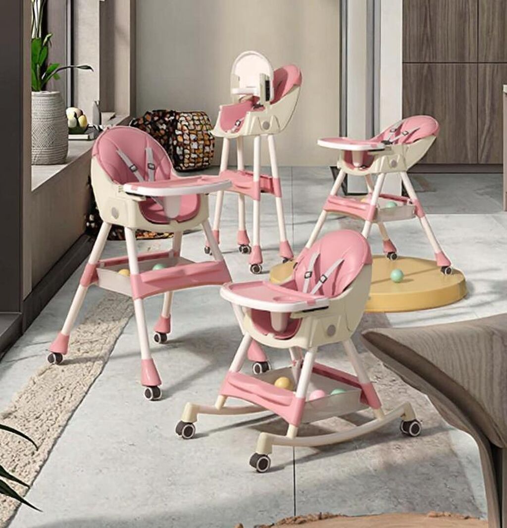 Stolica za hranjenje BABY LINE Y53 – Lena Pink (šifra: Y53pink-130)