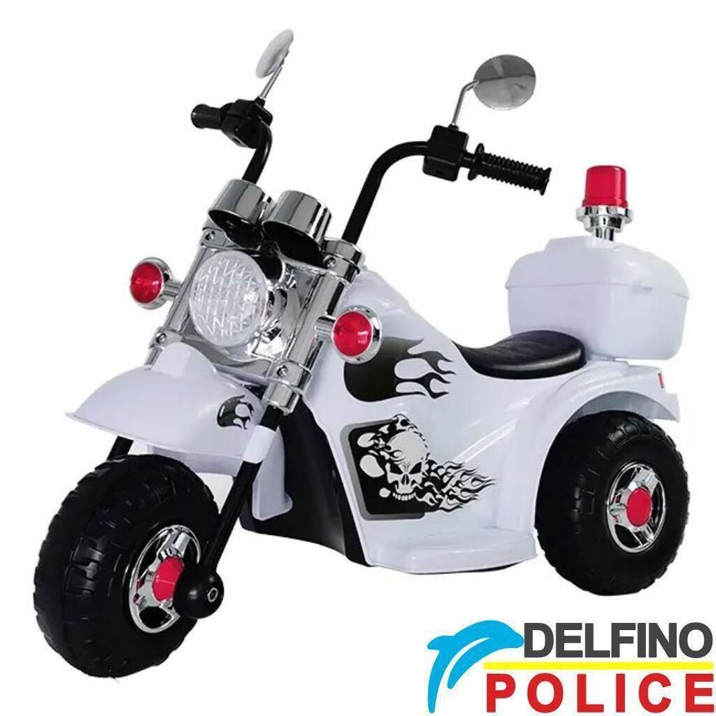 Motor Delfino Police Beli – dečiji motor na akumulator Šifra
