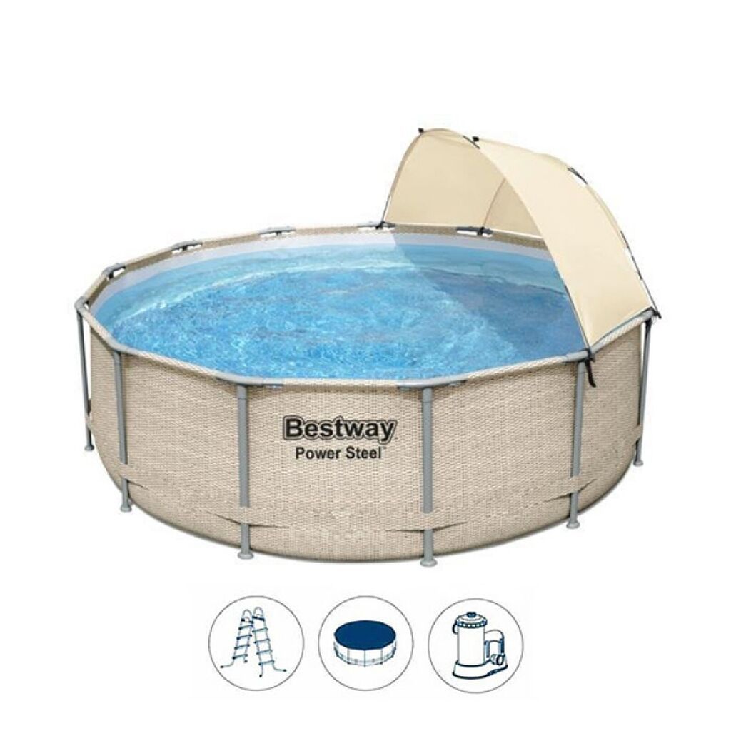 Bazen za dvorište Bestway Power Steel 396x107 cm – model 5614V-310 -