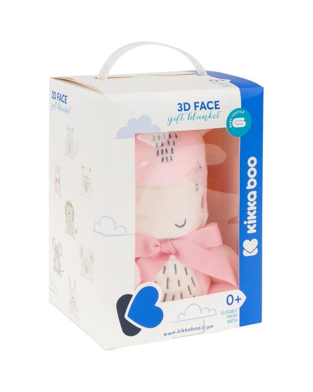 KikkaBoo Baby ćebence sa 3D vezom 75x100 – Hippo Dreams (šifra: KKB5)
