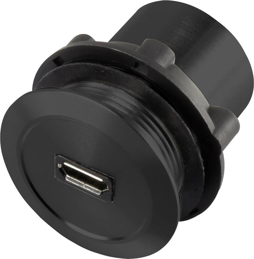 TRU COMPONENTS Micro USB-01-BK ženski konektor USB 2.0