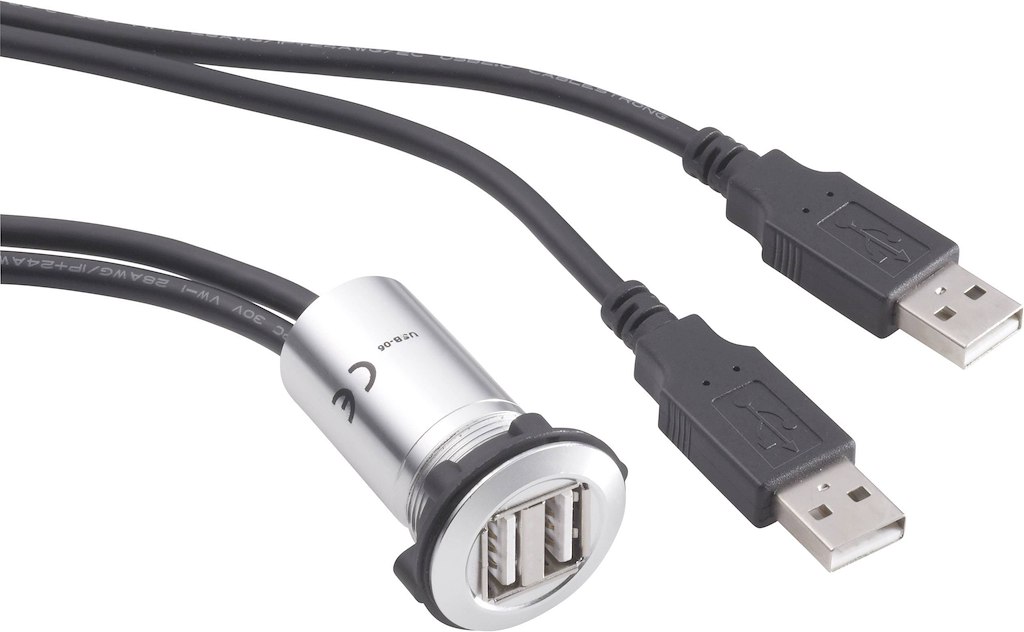 TRU COMPONENTS USB-06 USB priključni konektor 60 cm