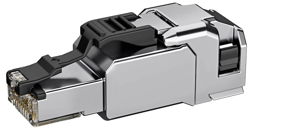 Telegärtner 3737303 RJ45 konektor utikač srebrna
