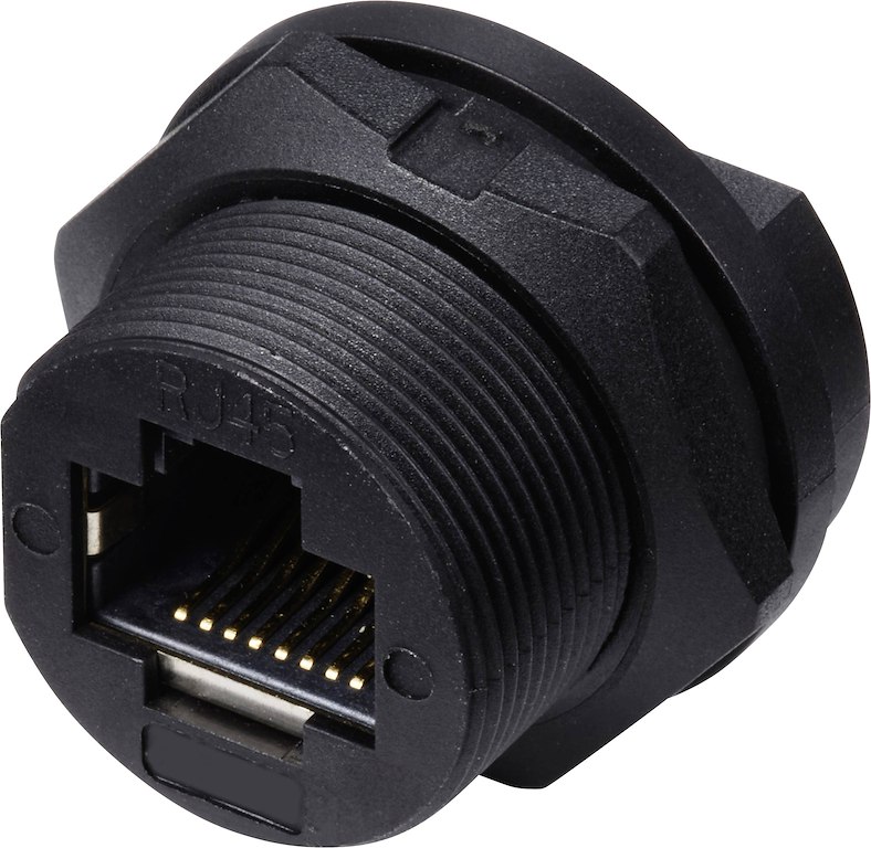 TRU COMPONENTS 3385916 RJ45 modul za utičnicu 8 pol. crna