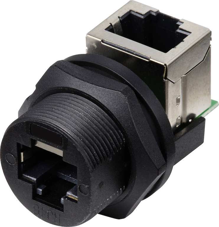 TRU COMPONENTS 3385915 RJ45 modul za utičnicu 8 pol. crna