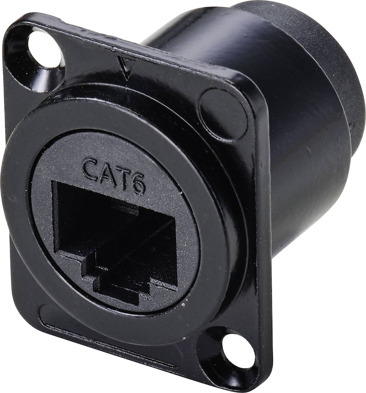 TRU COMPONENTS 2388661 RJ konektor za povezivanje RJ45 ravni ženski konektor 8P8C pol. crna