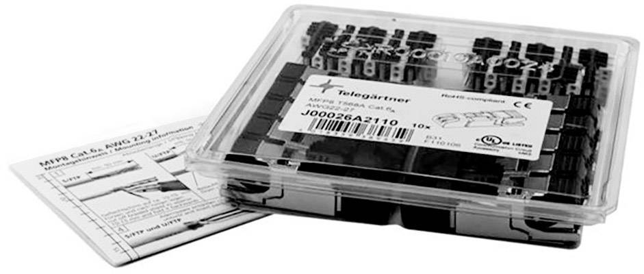 Telegärtner 1550212 RJ45 konektor pravi muški konektor 8P8C pol. metalik