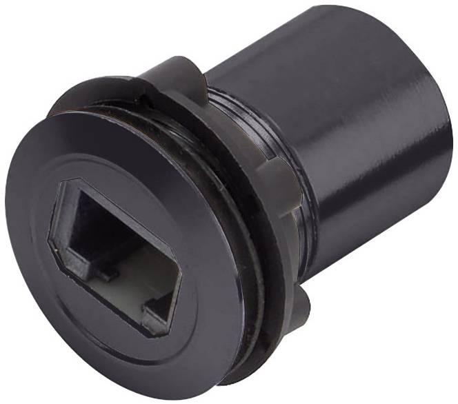 TRU COMPONENTS 1417397 RJ45 modul za utičnicu Ženski konektor RJ45 na ženski konektor RJ45 crna