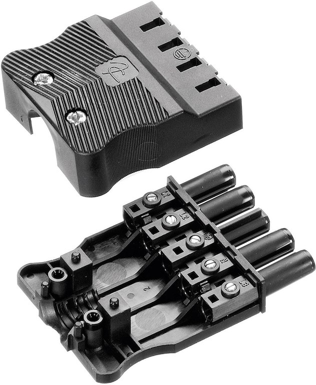 Adels-Contact mrežni konektor 400 V 16 A crna 749124