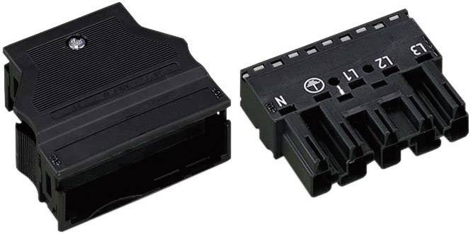 WAGO 770-115/K010-165 mrežni konektor 400 V 25 A crna