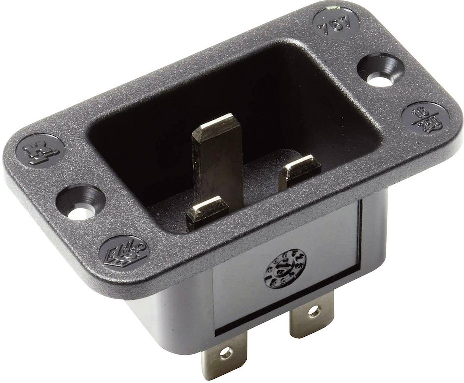 Martin Kaiser ugradni IEC-utikač 767/63/sw/C IEC konektor 250 V 16 A crna