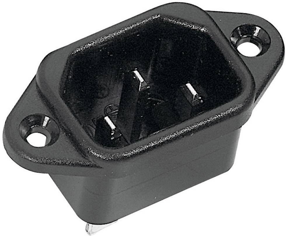 K & B ugradni IEC-utikač 42R024212 IEC konektor 250 V 10 A crna