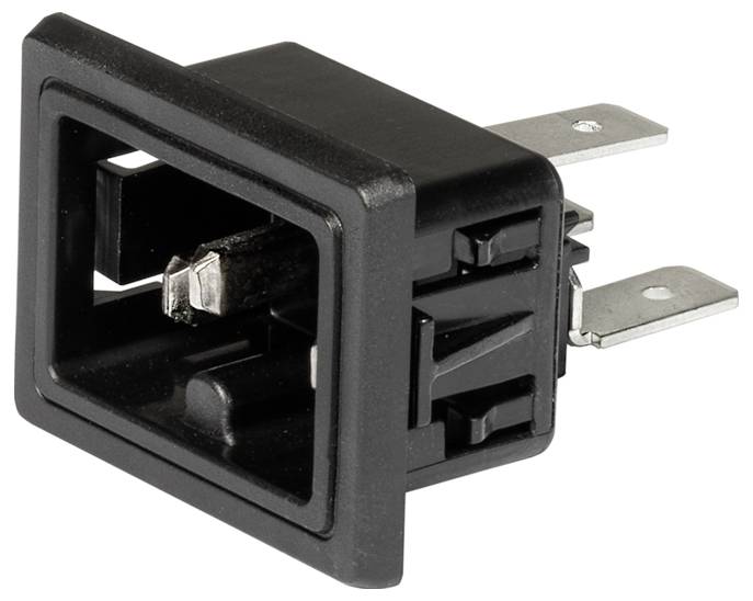 Schurter 3-142-761 IEC konektor 250 10 mA crna