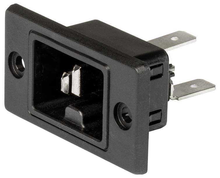 Schurter 3-142-760 IEC konektor 294 6,5 mA crna