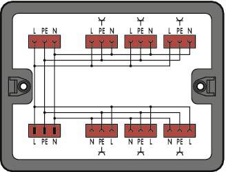 WAGO 899-631/330-000 razvodna kutija 250 V 25 A crna