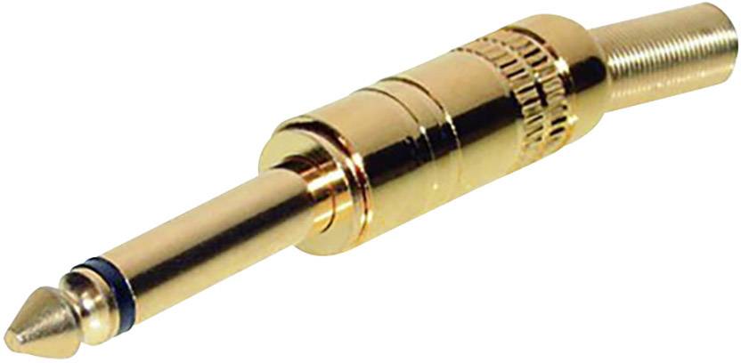 Klinken 6,35 mm banana konektor 60 V zlatna ravni muški