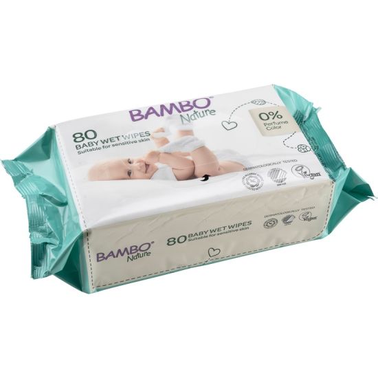 Bambo Eco-Friendly vlažne maramice, 80 komada