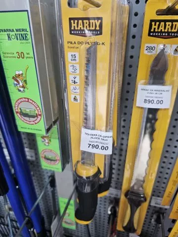 TESTERA ZA GIPSANE PLOČE 15CM