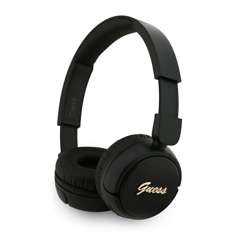 Bluetooth slusalice Guess Script Metal Logo crne (GUBHV6SCK)