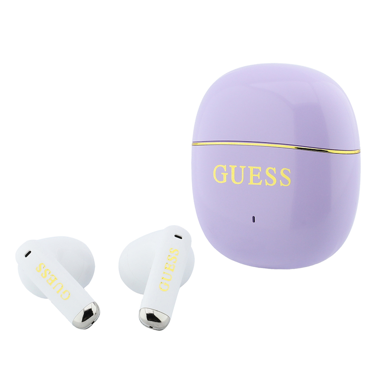 Bluetooth slusalice Guess TWS Glossy Gold Line Classic ljubiste (GUTWSG3HGECU)
