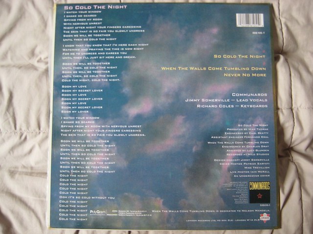 Communards - So cold the night