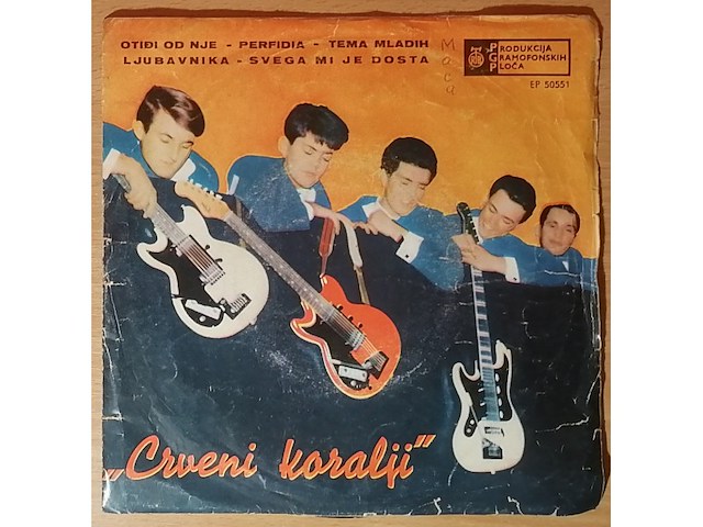 EP CRVENI KORALJI - Otiđi od nje (1965) 1. press, VG