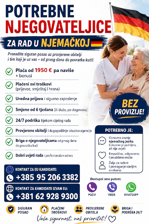 Posao njegovateljie u Njemačko