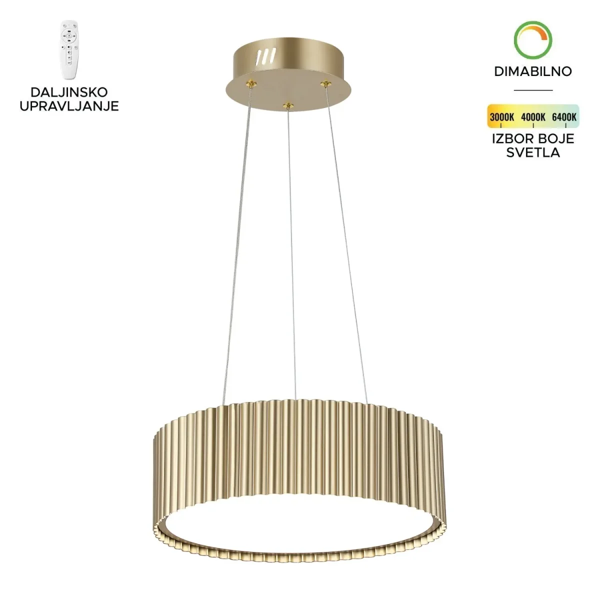 LED viseća lampa F2095-⁠62V SG