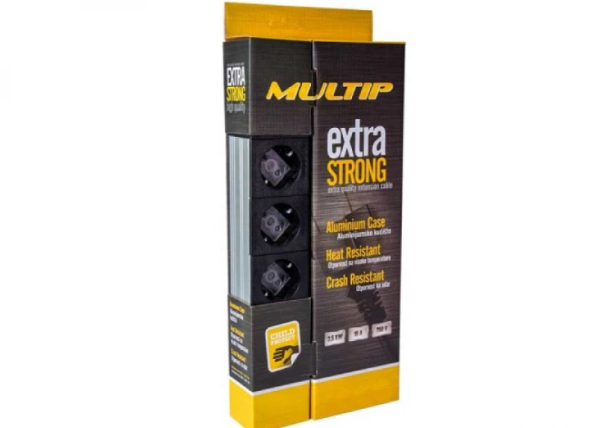 Produžni kabl Multip 1001244 sa 7 utičnica/prekidač/5m