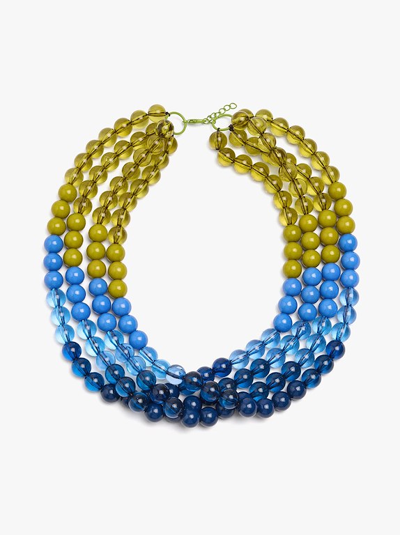 MULTI-COLLAR WITH GRADIENT RESIN BEADS