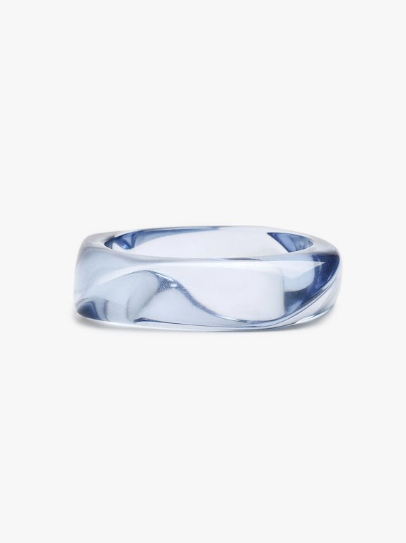 TRANSPARENT RESIN RIGID BRACELET