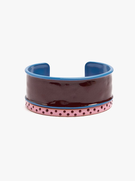 SET OF ENAMELLED RIGID BRACELETS