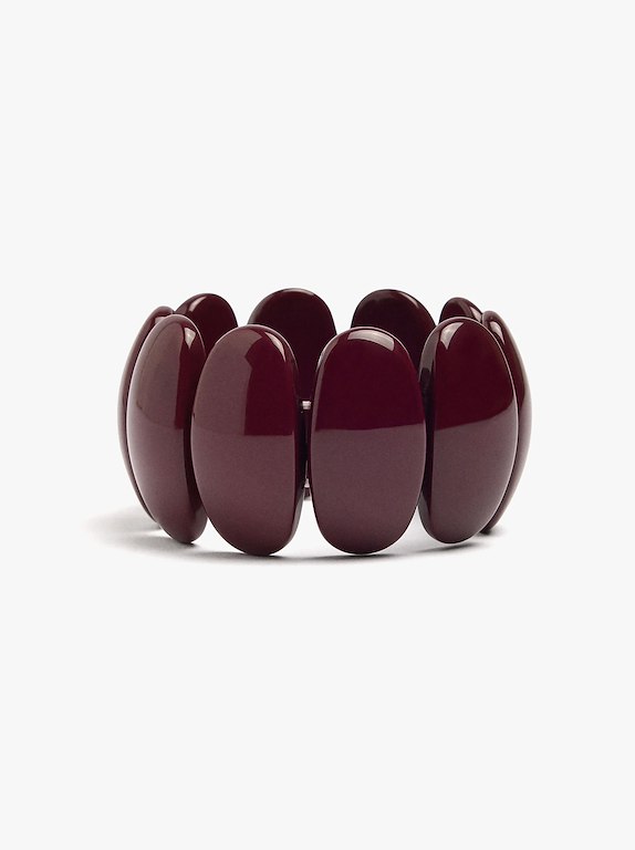 ELASTICATED BRACELET WITH OVAL SHAPES