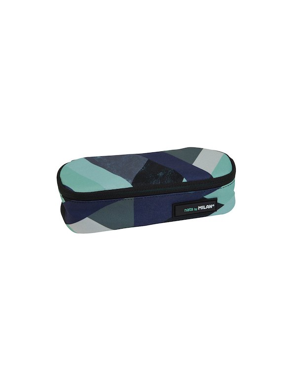 Oval-shaped pencil case Eye Tricks, blue