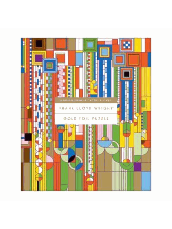 Frank Lloyd Wright Saguaro Cactus And Forms Foil Stamped 1000 Piece Puzzle