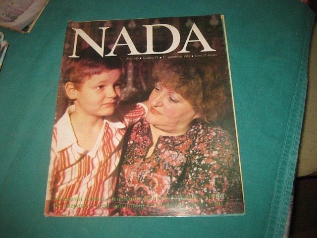 Nada br.145 (1981) Dubravka Nešović i sin Vladan