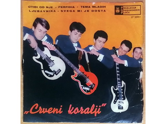 EP CRVENI KORALJI - Otiđi od nje (1965) 3.pres, VG+/VG-