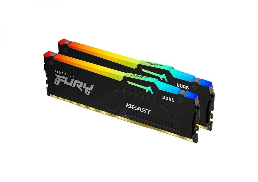 KINGSTON DIMM DDR5 128GB (2x64GB kit) 5600MT/s KF556C36BBEAK2-128 FURY Beast Black RGB EXPO