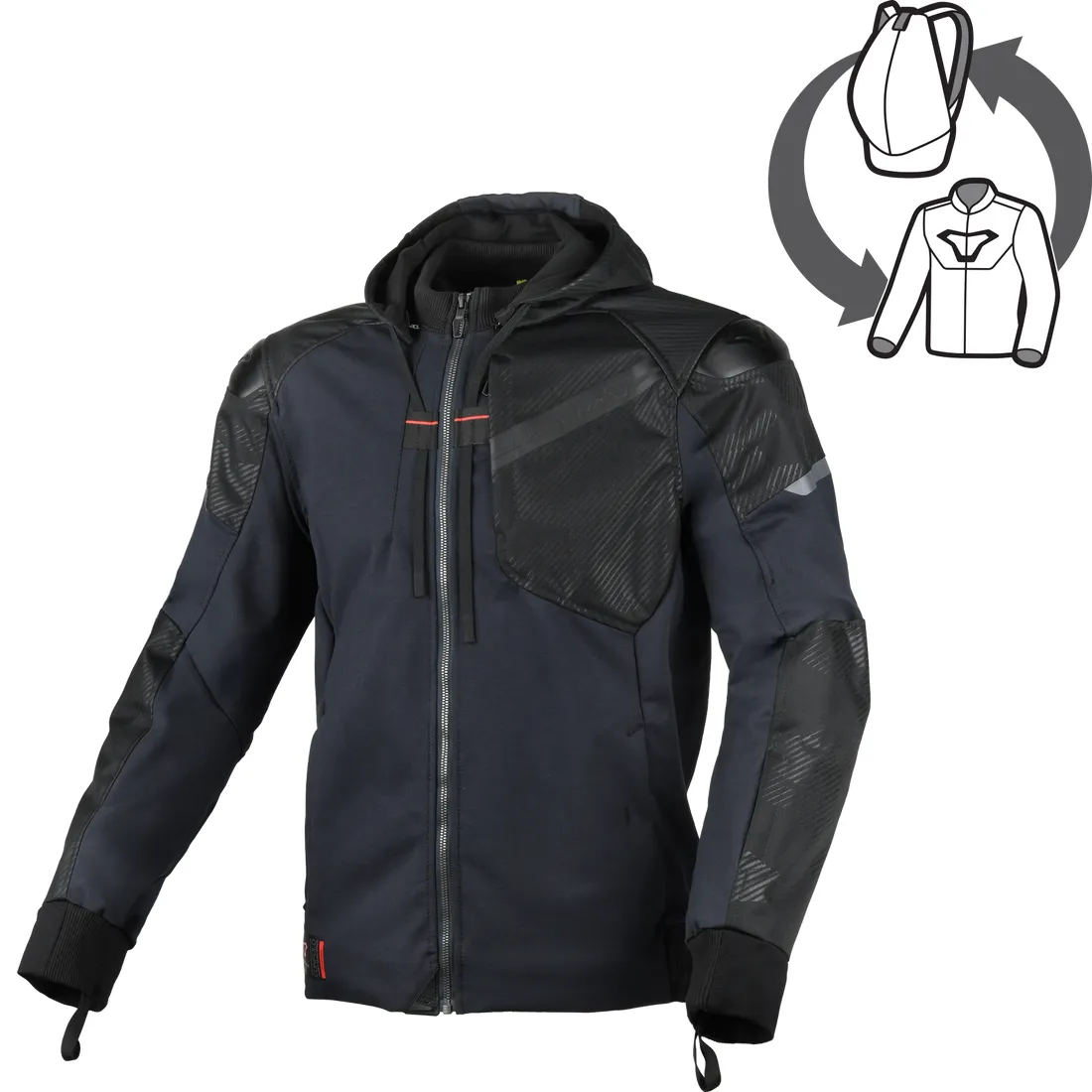 MACNA DISTEC CRNO-PLAVA MOTO DUKS JAKNA RANAC