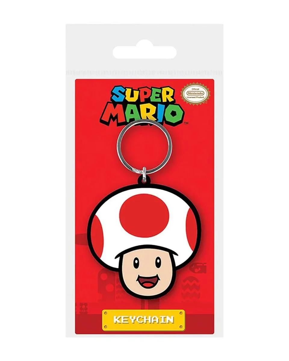 Privezak Pyramid - Super Mario - Toad - Rubber Keychain