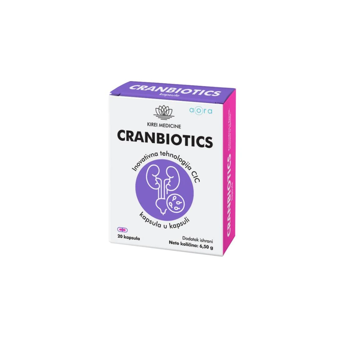 KIREI Cranbiotics 20 Kapsula za Zdravlje Urinarnog Trakta
