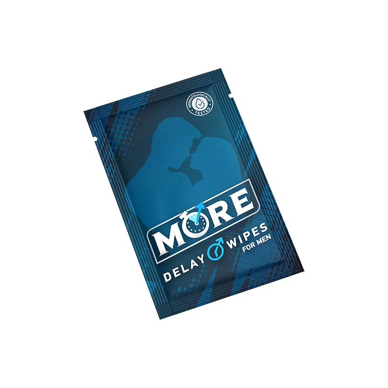 MORE DELAY WIPES Intimne Vlažne Maramice za Odlaganje Ejakulacije 3 Komada