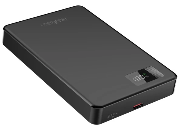 PB10-WPC15M-LCD-01 Gembird 15 W magnetni bežièni prenosni punjaè LCD, 10000 mAh, crni