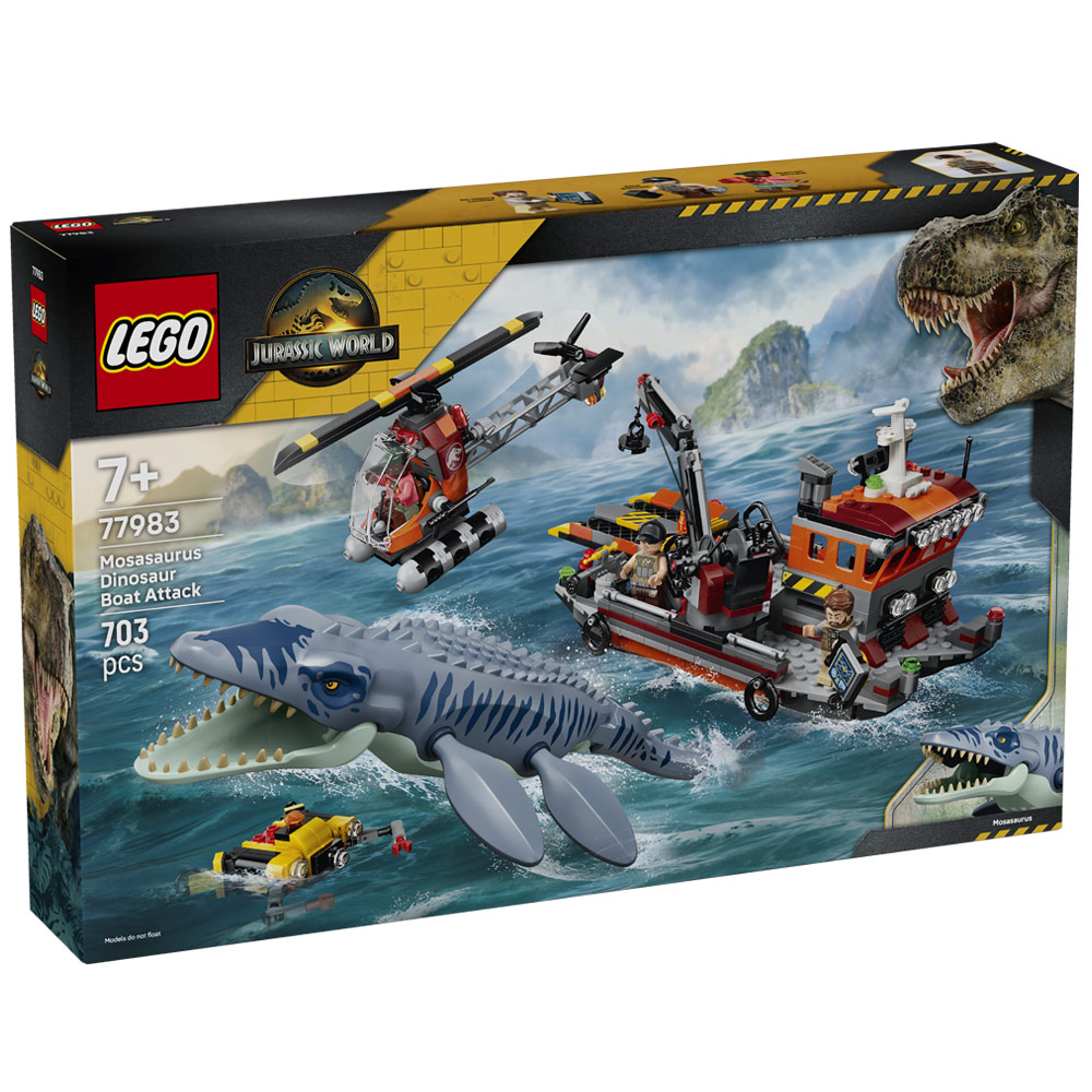 LEGO JURASSIC WORLD Napad Mosasaurusa na brod