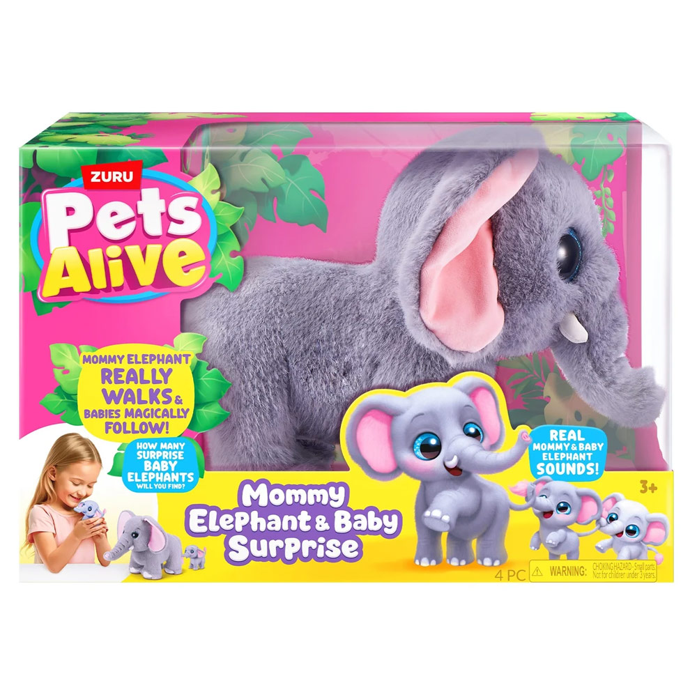 ZURU Pets Alive Slonica i bebe