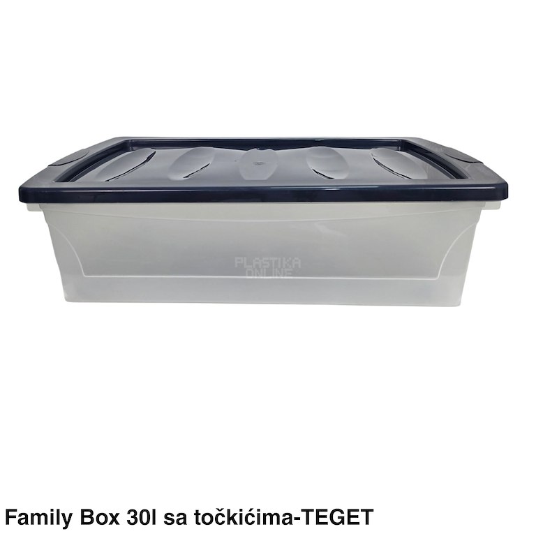 Kutija za odlaganje sa točkićima 30L – Family box DRIVE 30l -TEGET