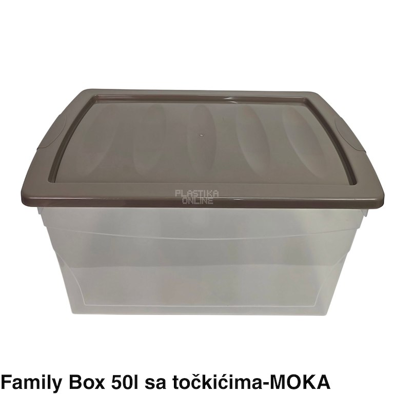 Kutija za odlaganje sa točkićima 50L – Family box drive 50l-MOKA