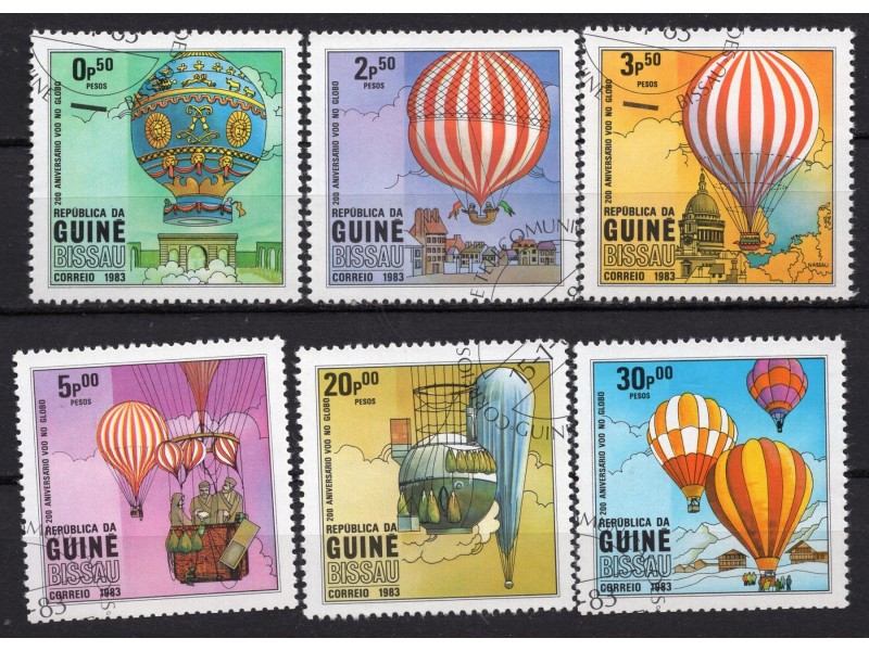 447 - Gvineja - Baloni - žigosane marke
